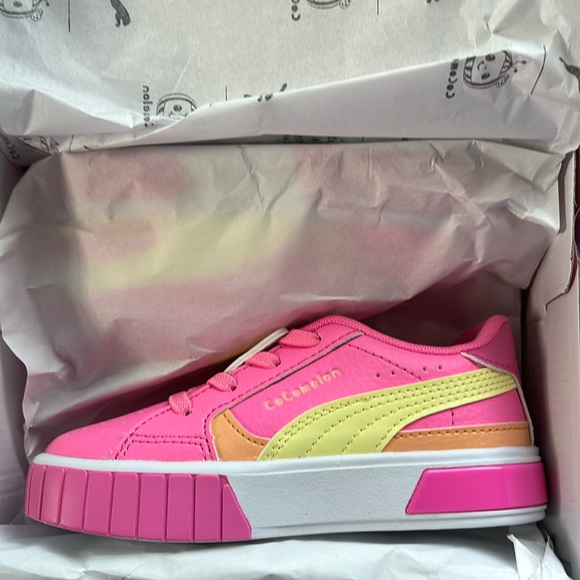Puma | Shoes | Puma Cocomelon Pink Sneakers Summer Bright Colors Lace ...